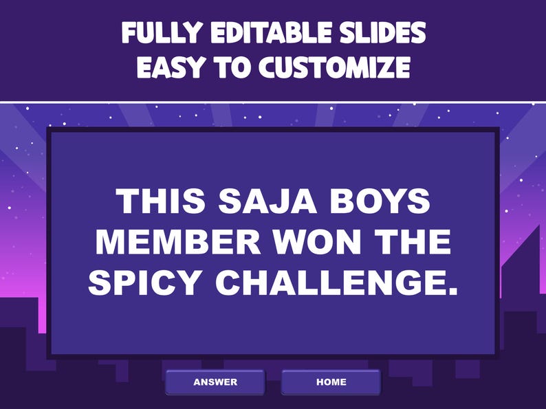 Editable Kpop Demon Hunters Jeopardy Game, Party Bundle for Birthday ...