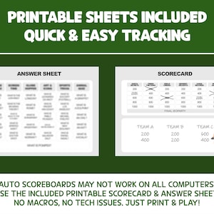 Powerpoint Christmas Jeopardy Game With Double, Score Sheet - Holiday ...