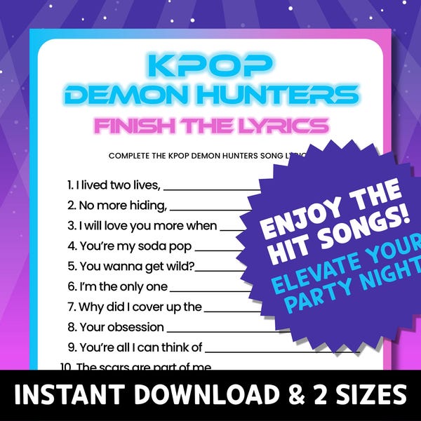 Kpop Demon Hunters School Supplies - Etsy