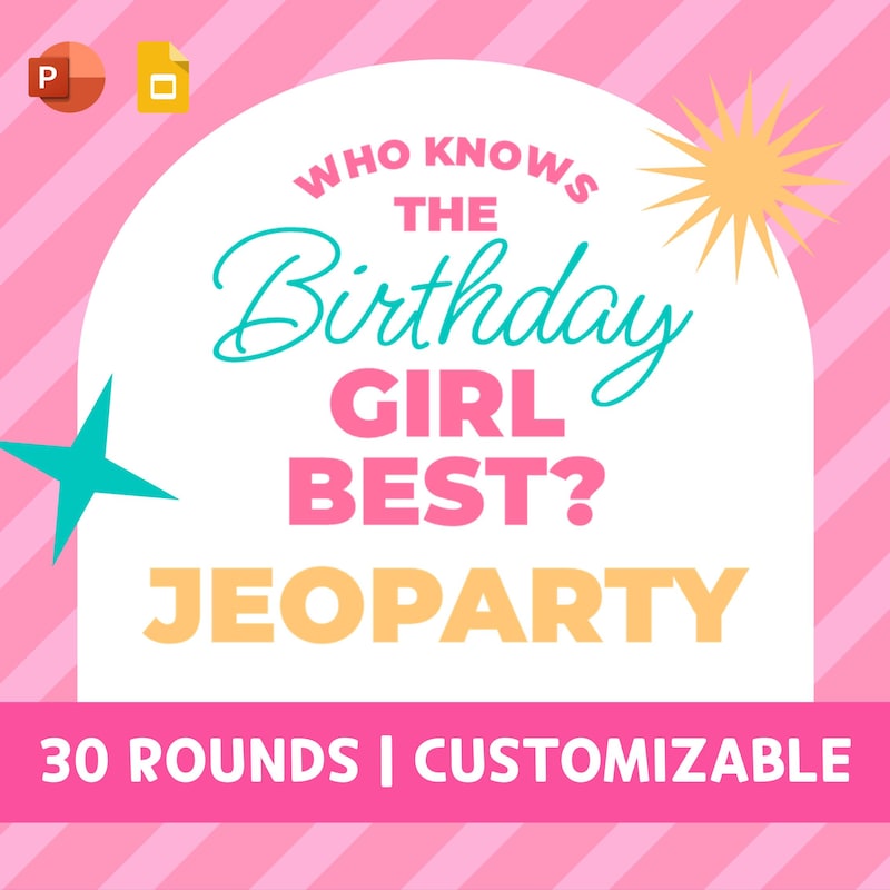 Birthday Trivia Slide - Etsy