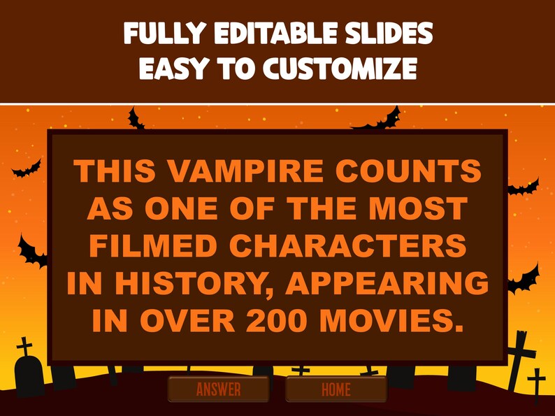 Virtual Halloween Powerpoint Trivia Jeopardy Game - Quiz Slideshow ...