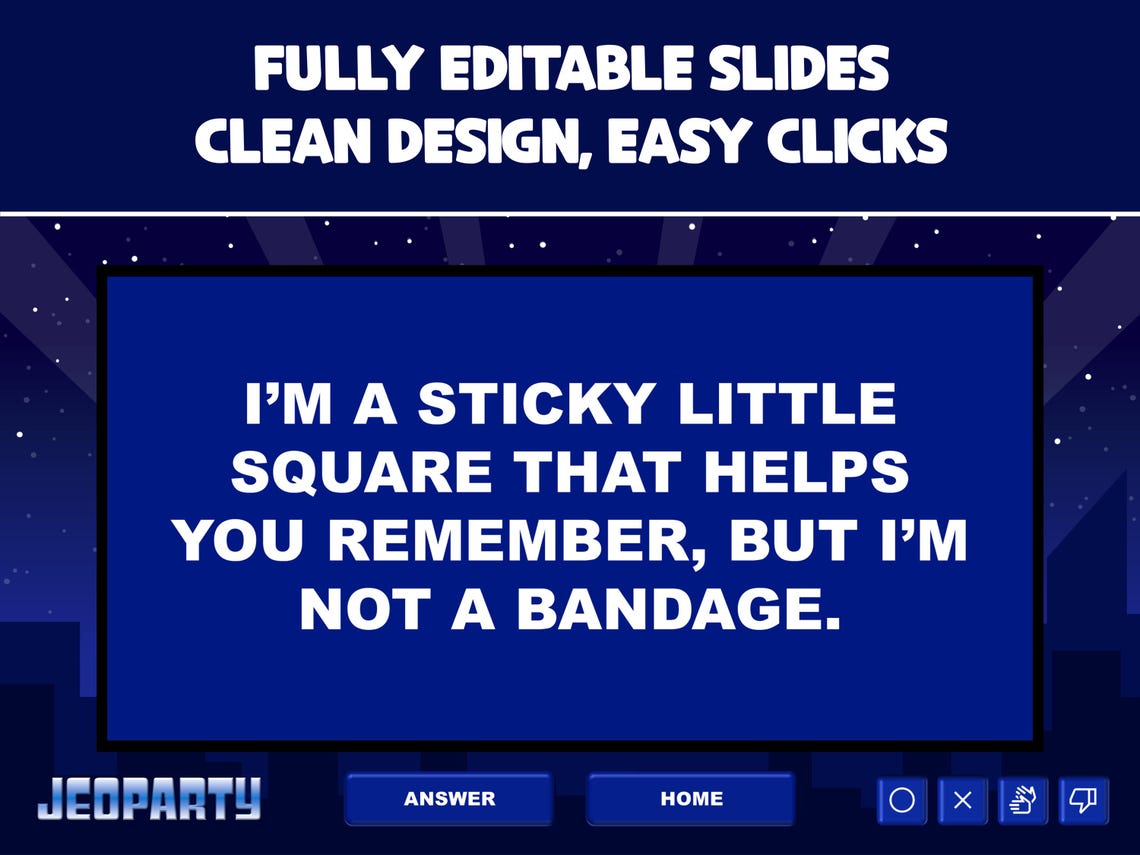 Editable Teacher Jeopardy Game - Teacher Appreciation Trivia, Fun End ...