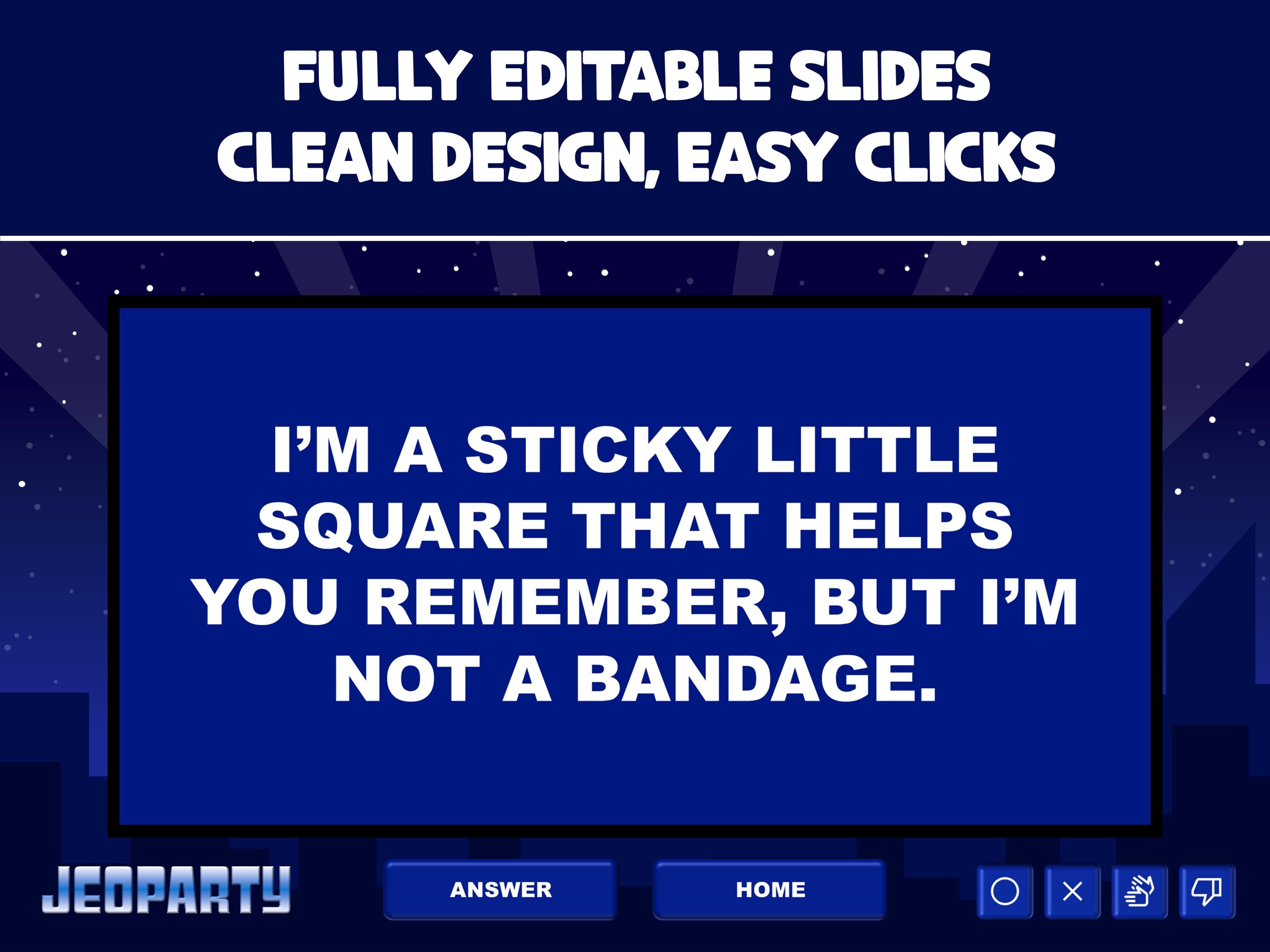 Editable Teacher Jeopardy Game - Teacher Appreciation Trivia, Fun End ...