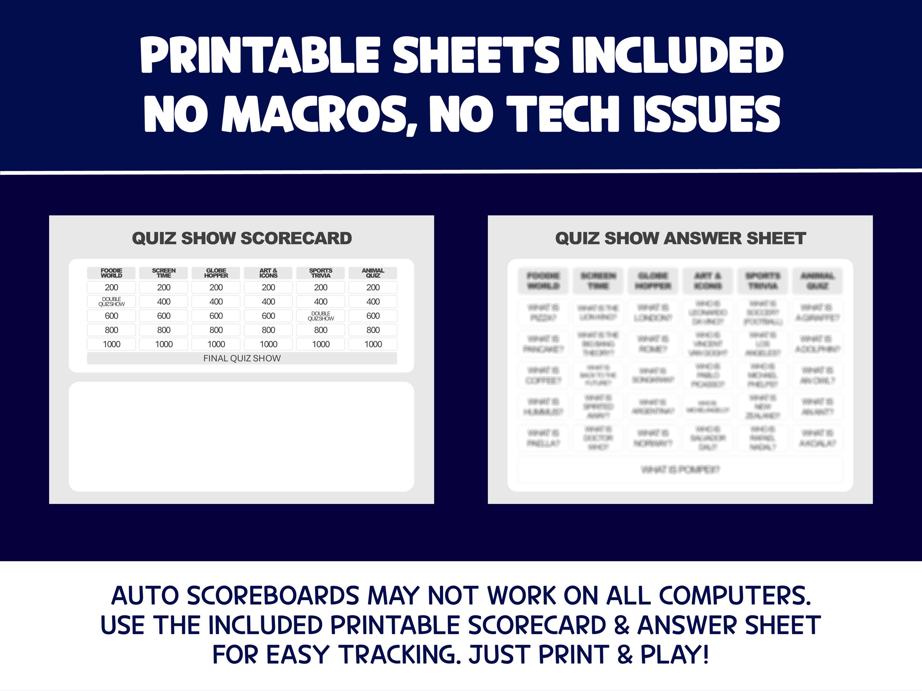Customizable Jeopardy Powerpoint Game | Virtual Party Game | Trivia ...