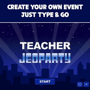 Editable Teacher Jeopardy Game - Teacher Appreciation Trivia, Fun End ...