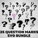 25 Question Marks SVG Bundle | High-quality Punctuation SVG Cut Files ...