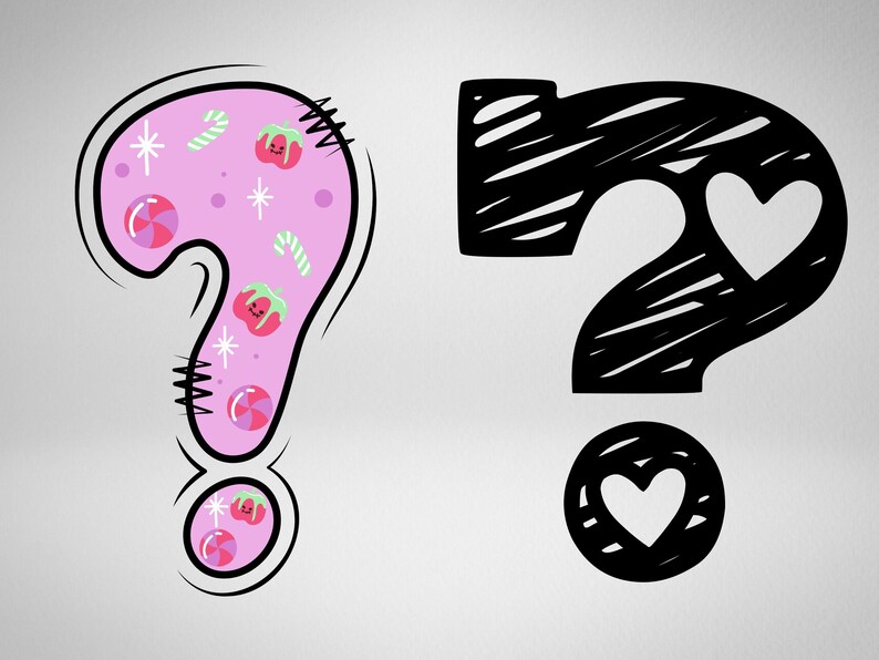 25 Question Marks SVG Bundle | High-quality Punctuation SVG Cut Files ...