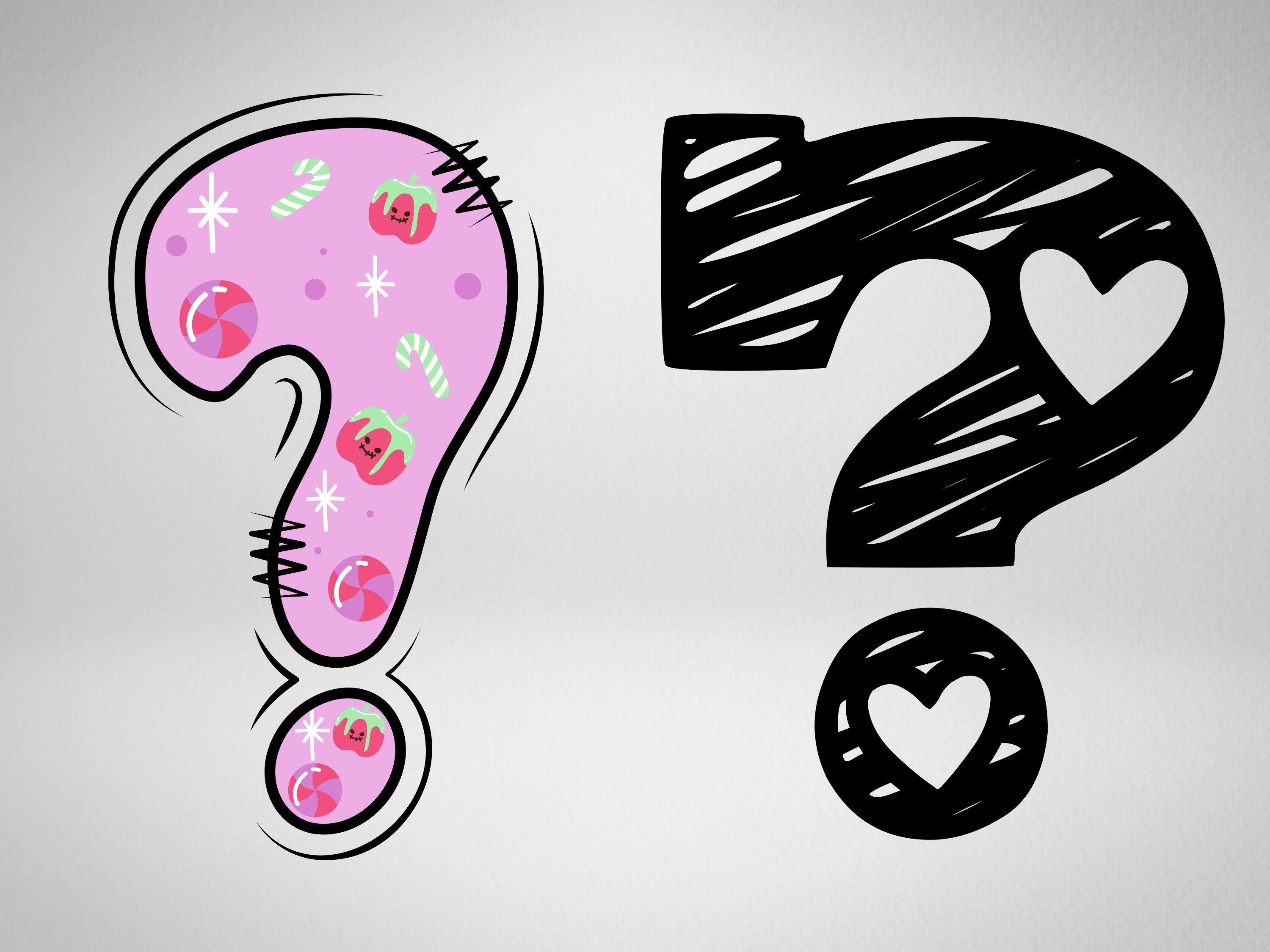 25 Question Marks SVG Bundle | High-quality Punctuation SVG Cut Files ...