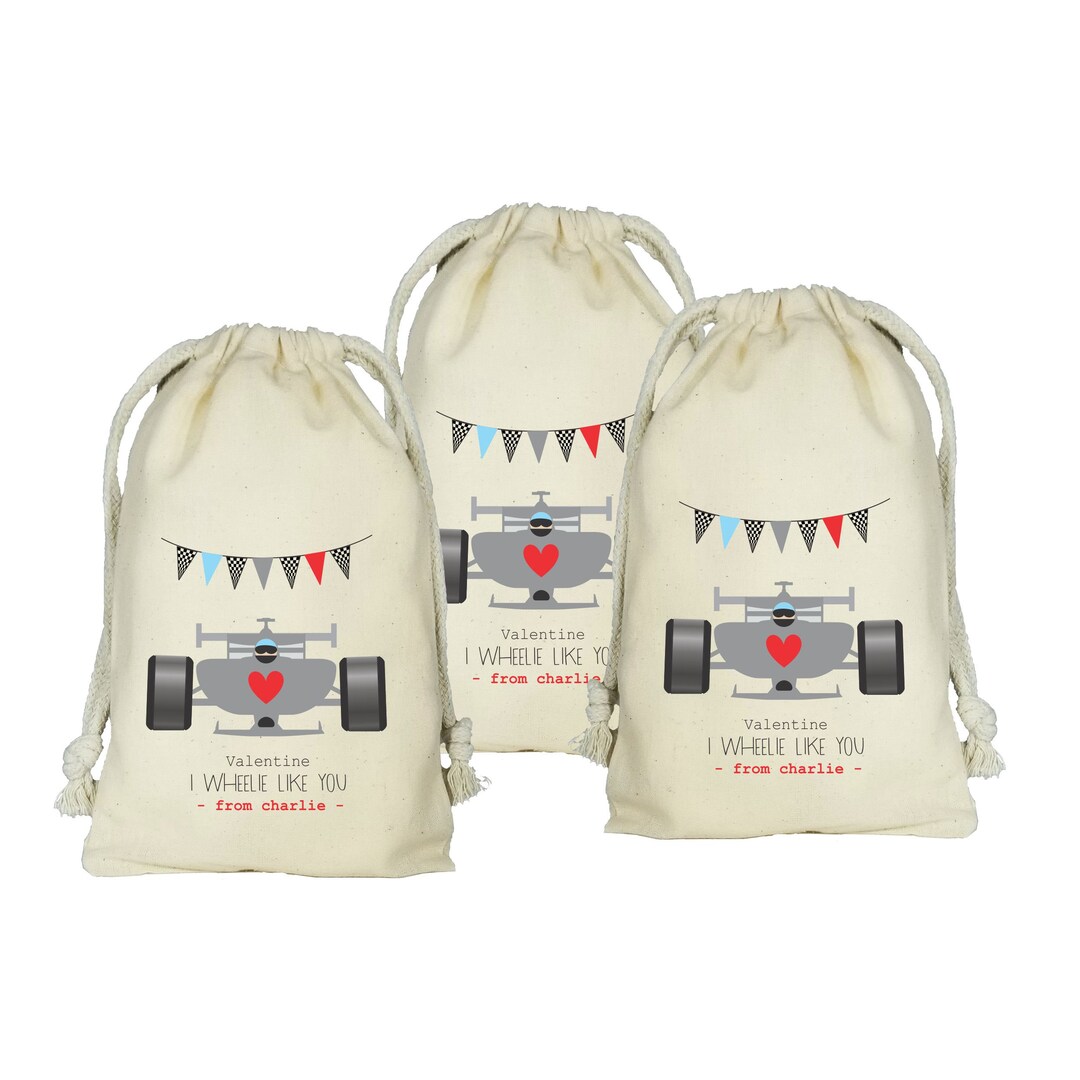 RACECAR I Wheelie Like You Boy Valentine Personalized VALENTINE Favor ...