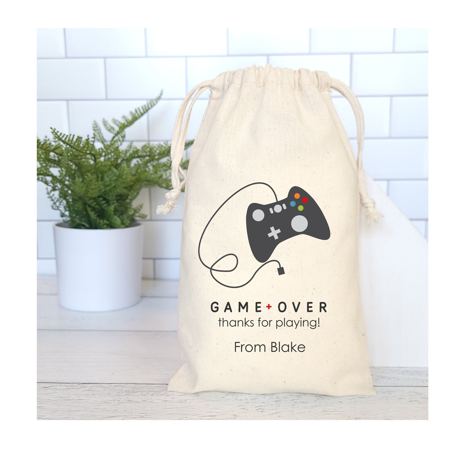 Gamer Party Favor Bags, Gamer Party, Video Game Party, Gamer Birthday ...