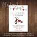 RED Tricycle Party Printable Party Invitations I Design YOU PRINT ...