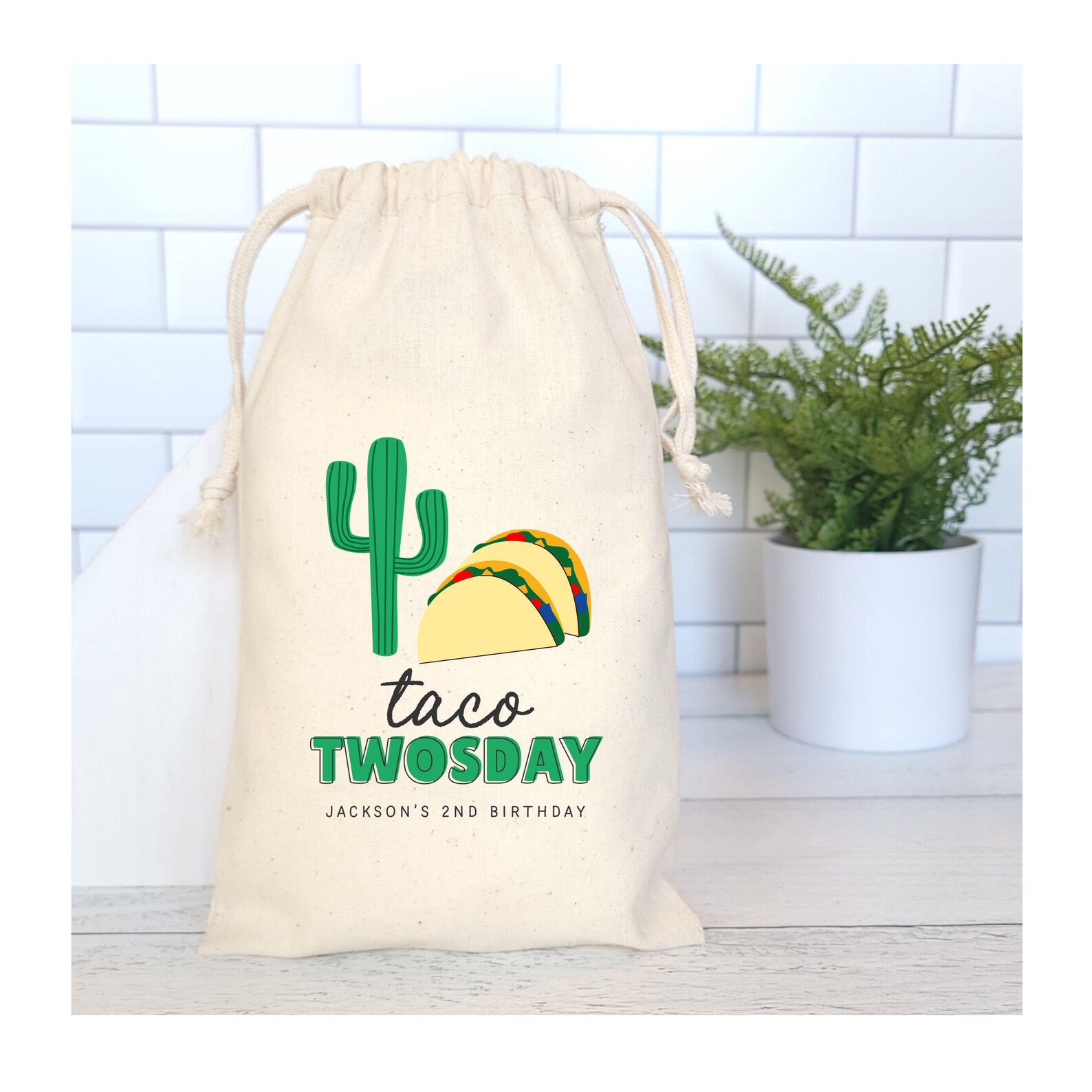 Taco Twosday Party Favor Bags, Personalized Taco Theme Bags, Taco ...