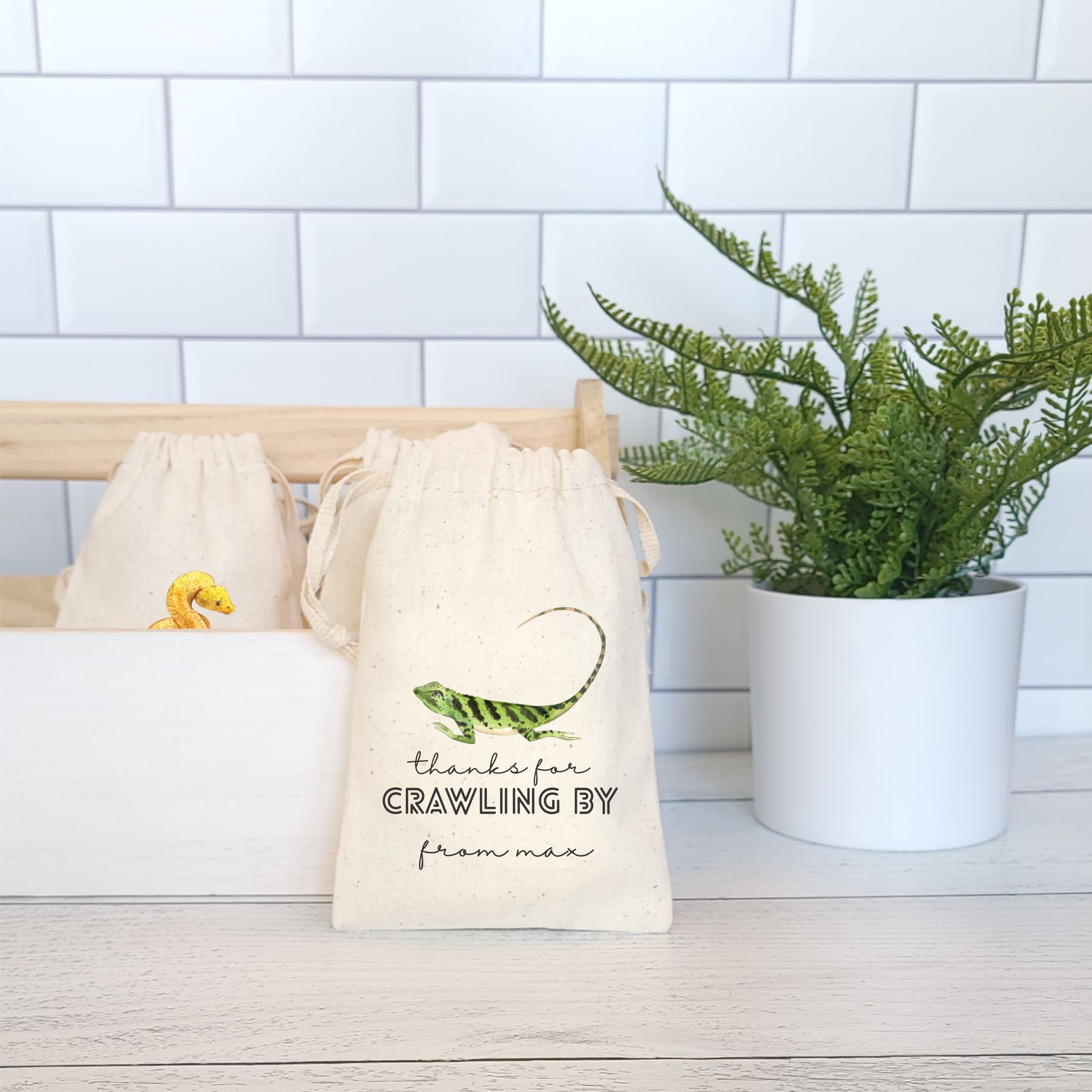 Reptile Party Favor Bags, Personalized Reptile Favor Bags, Snakes ...