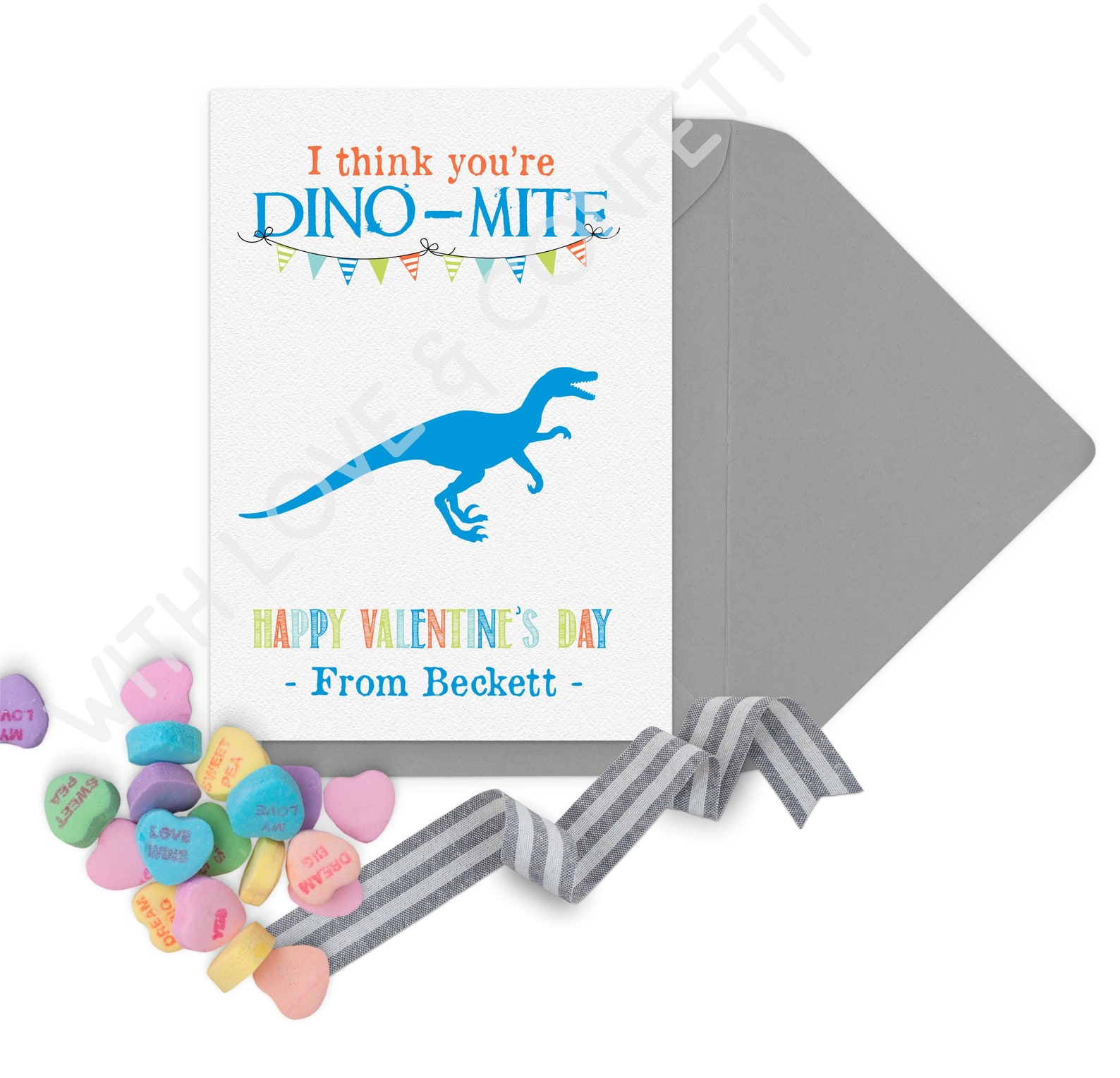 DINOSAUR Dino-mite VALENTINE Printable CARDS Personalize - Etsy