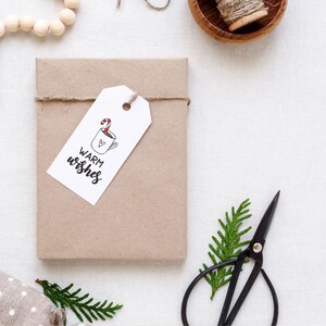 WARM WISHES Printable Holiday Tags - Instant Download - Christmas ...