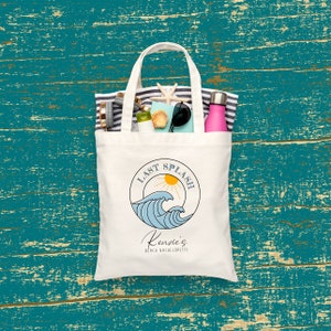 Last Splash Bachelorette Party Tote Bag, Custom Beach Tote, Last Splash ...
