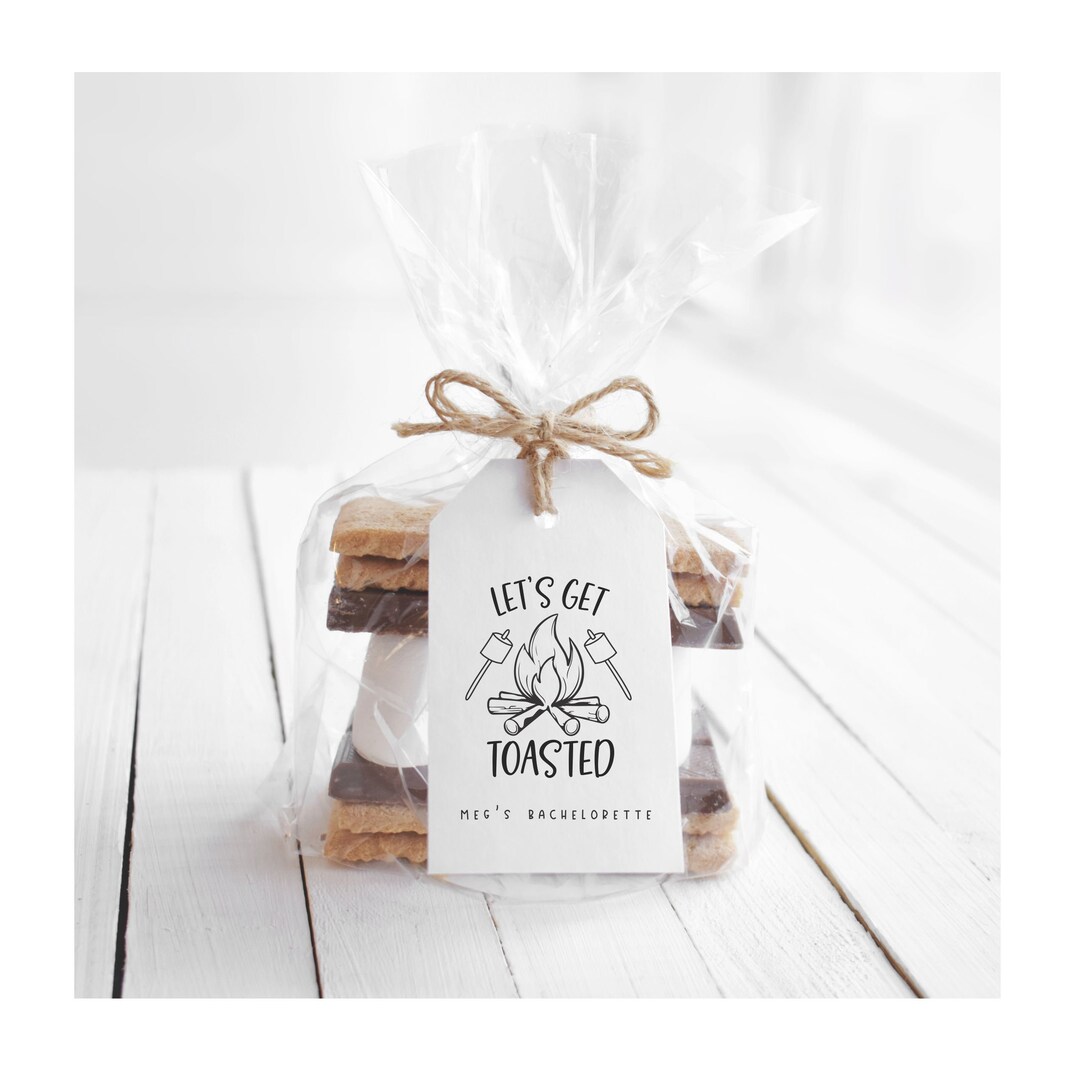 Camping Favor Tags, Printable Smore's Favor Tags, Camping Party Theme ...