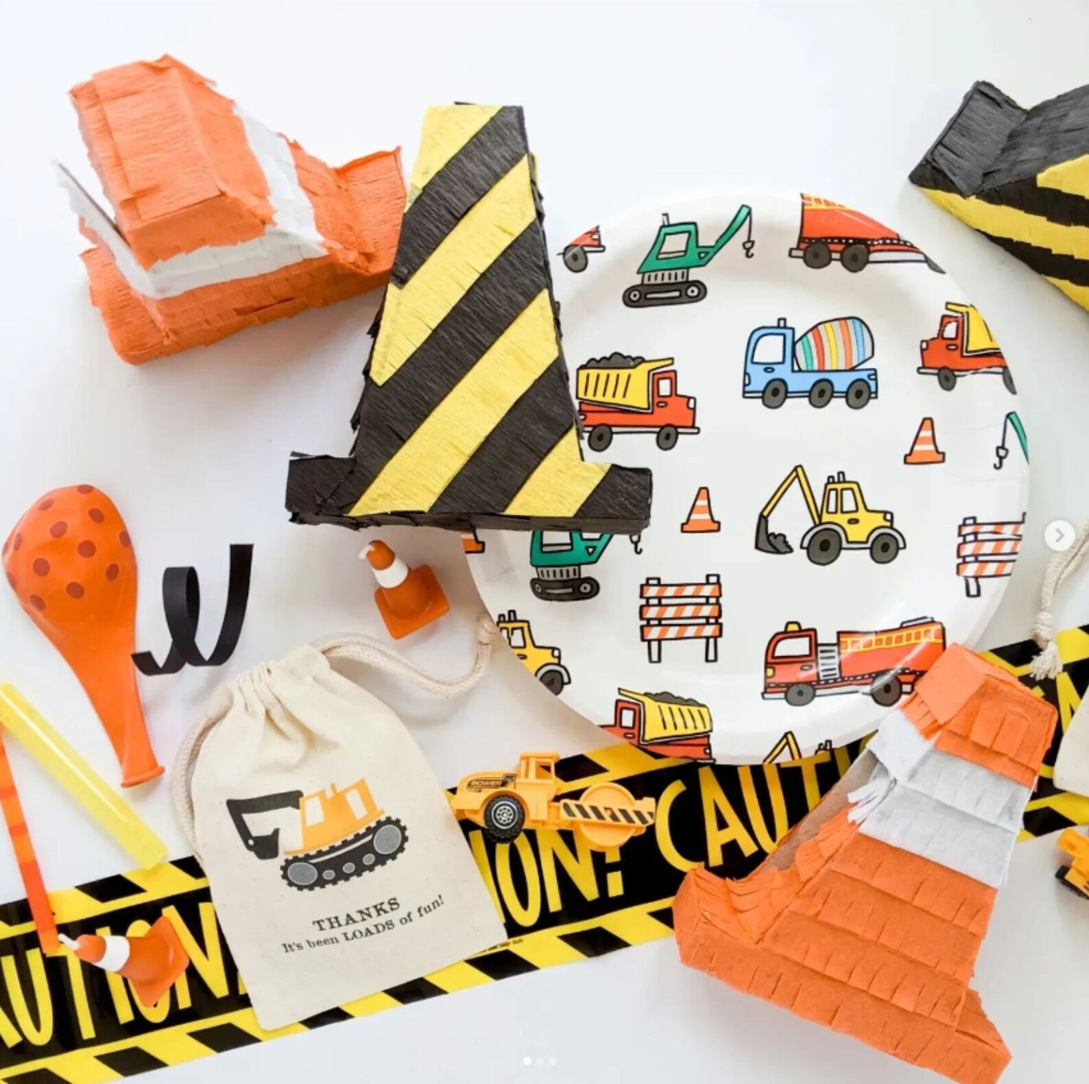 CONSTRUCTION Party Favor Bags Set of 10 Bags Construction - Etsy