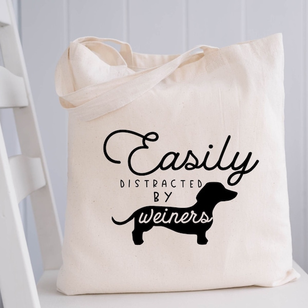 Funny Dog Tote Bag - Etsy