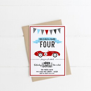 RETRO RACE Car Racing Theme Party Printable Party - Etsy