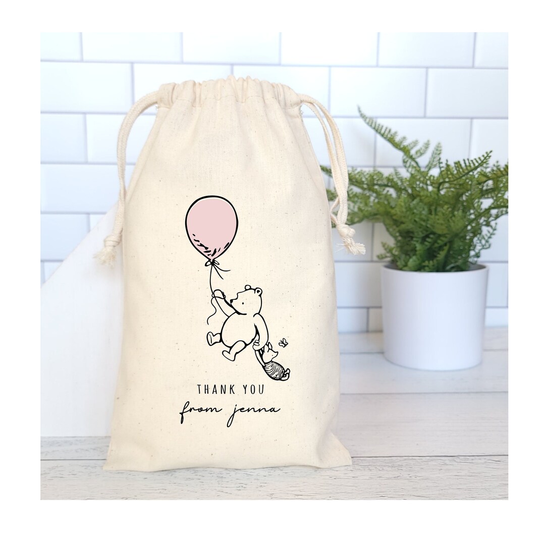Pooh and Piglet Party Favor Bags, Set of 10 Favor Bags, Classic Pooh ...