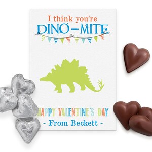DINOSAUR Dino-mite VALENTINE Printable CARDS Personalize - Etsy