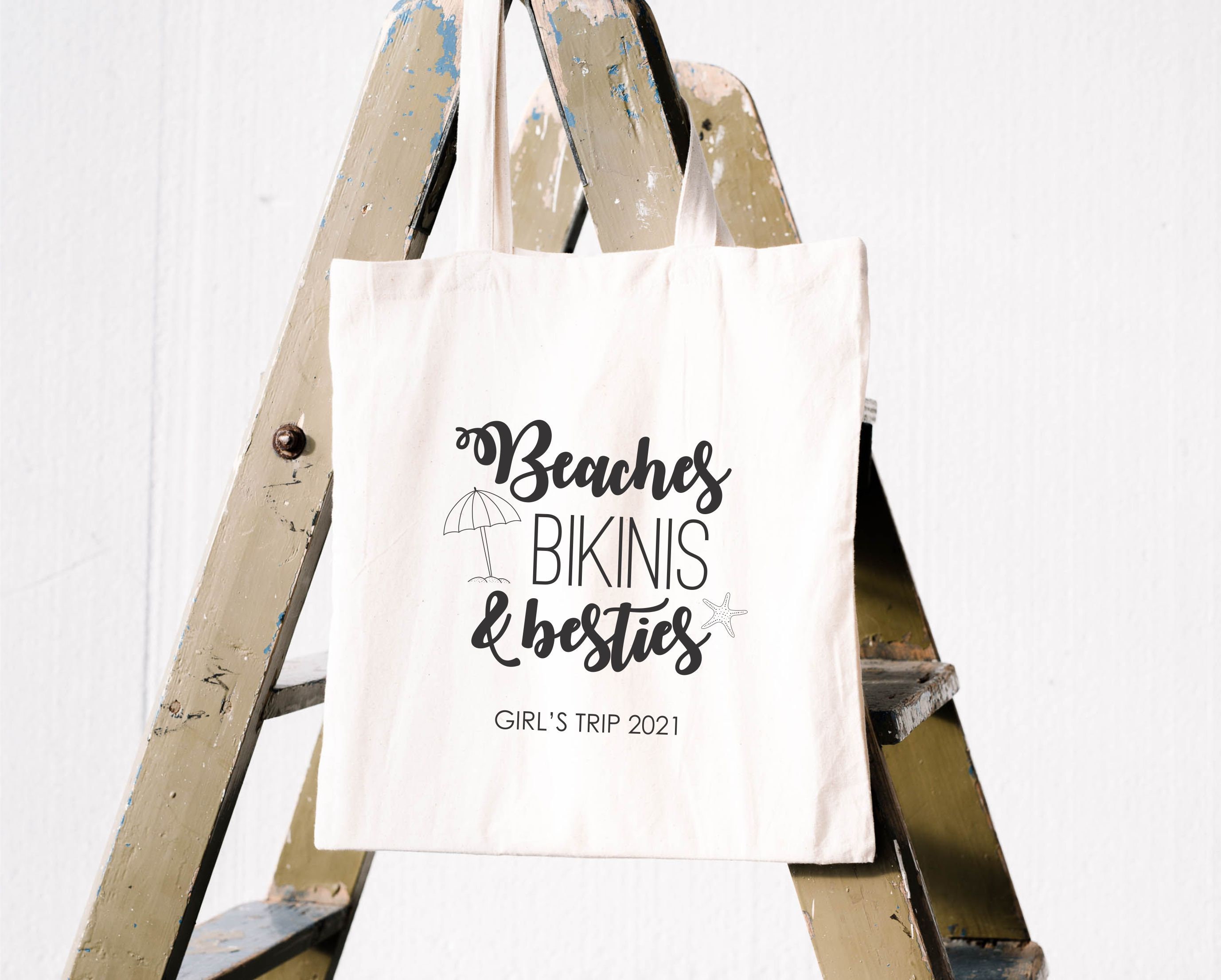 Beach Tote Bag Girls Trip Tote Custom Tote Girls Trip Beach - Etsy.de
