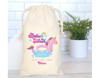 3 Pool Party Gift Bags, Pool Party Favors, Pool Party Treat Bags, Pool ...