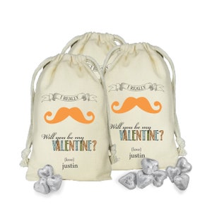 MUSTACHE VALENTINE Printable CARDS Personalize With Name of Your Choice ...