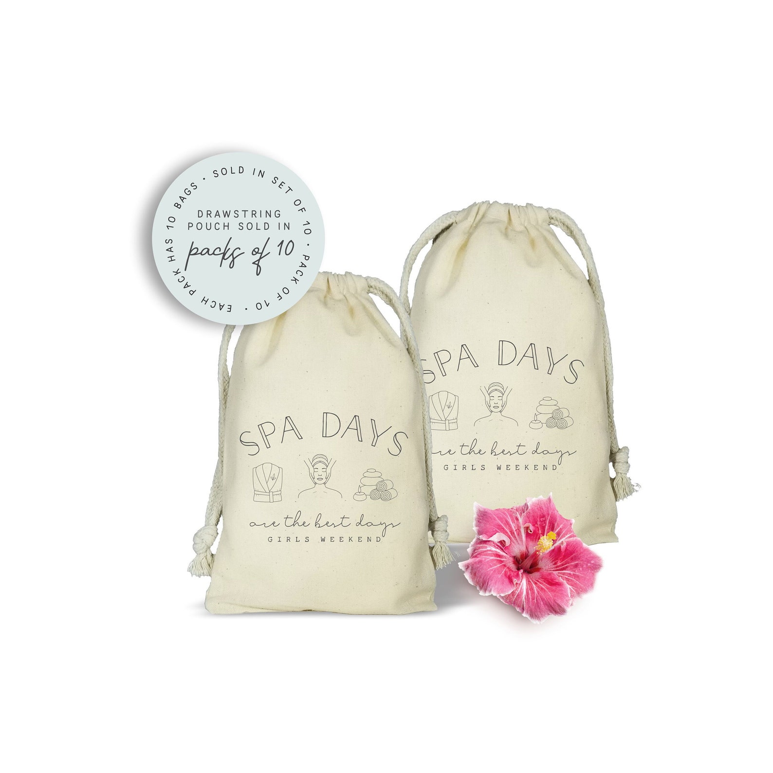 Spa Favor Bags Spa Party Favors Bachelorette Favor Bags Spa - Etsy