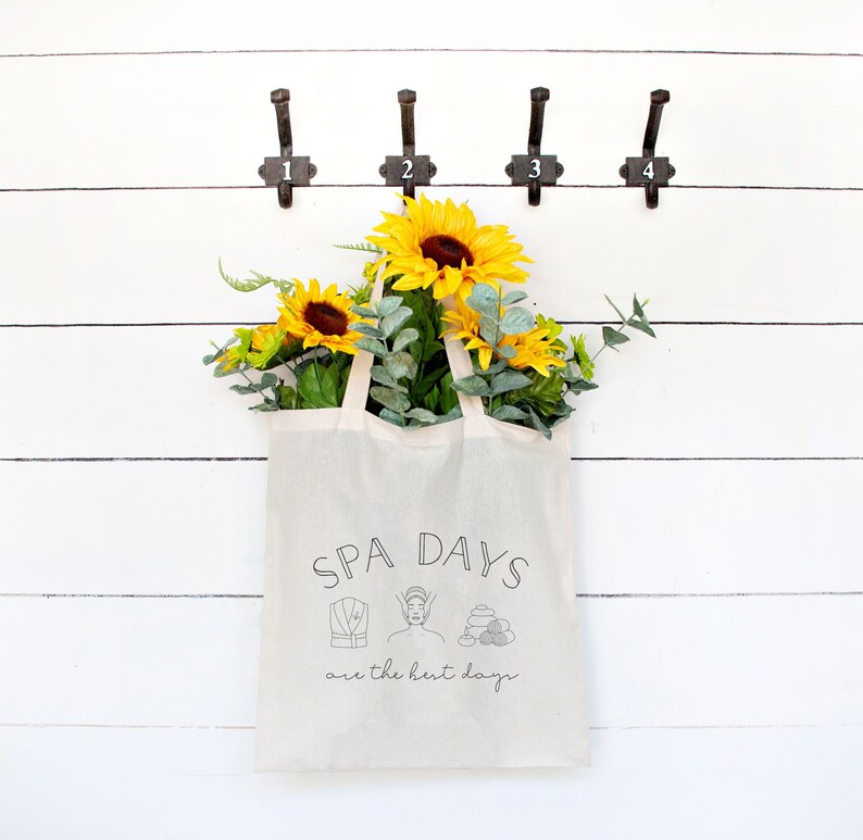 SPA Party Tote Spa Girls Night Favor Bags Bach Gift Bag - Etsy