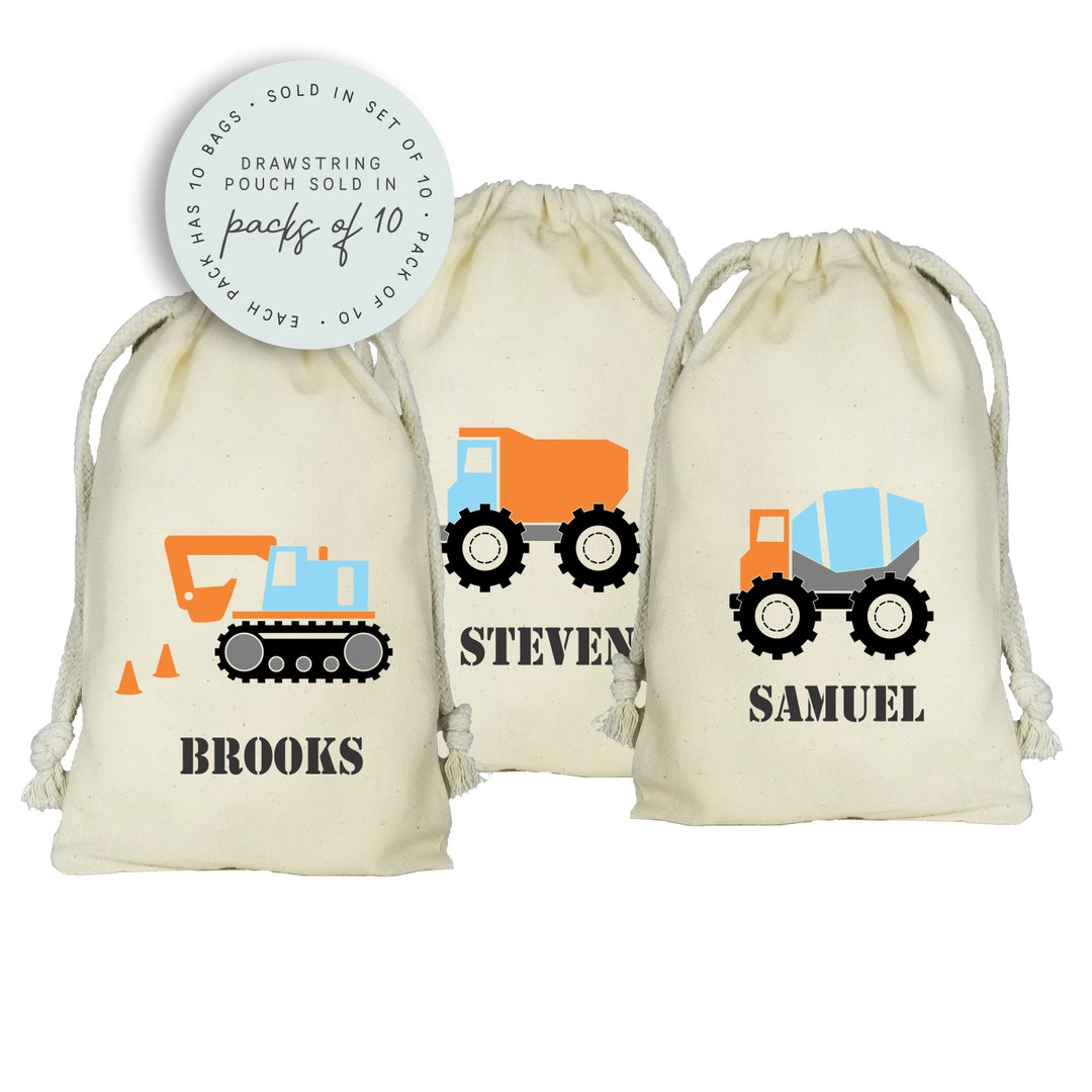 CONSTRUCTION Themed Party Favor Bags Set of 10 Bags - Etsy