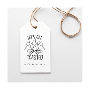 Camping Favor Tags, Printable Smore's Favor Tags, Camping Party Theme ...