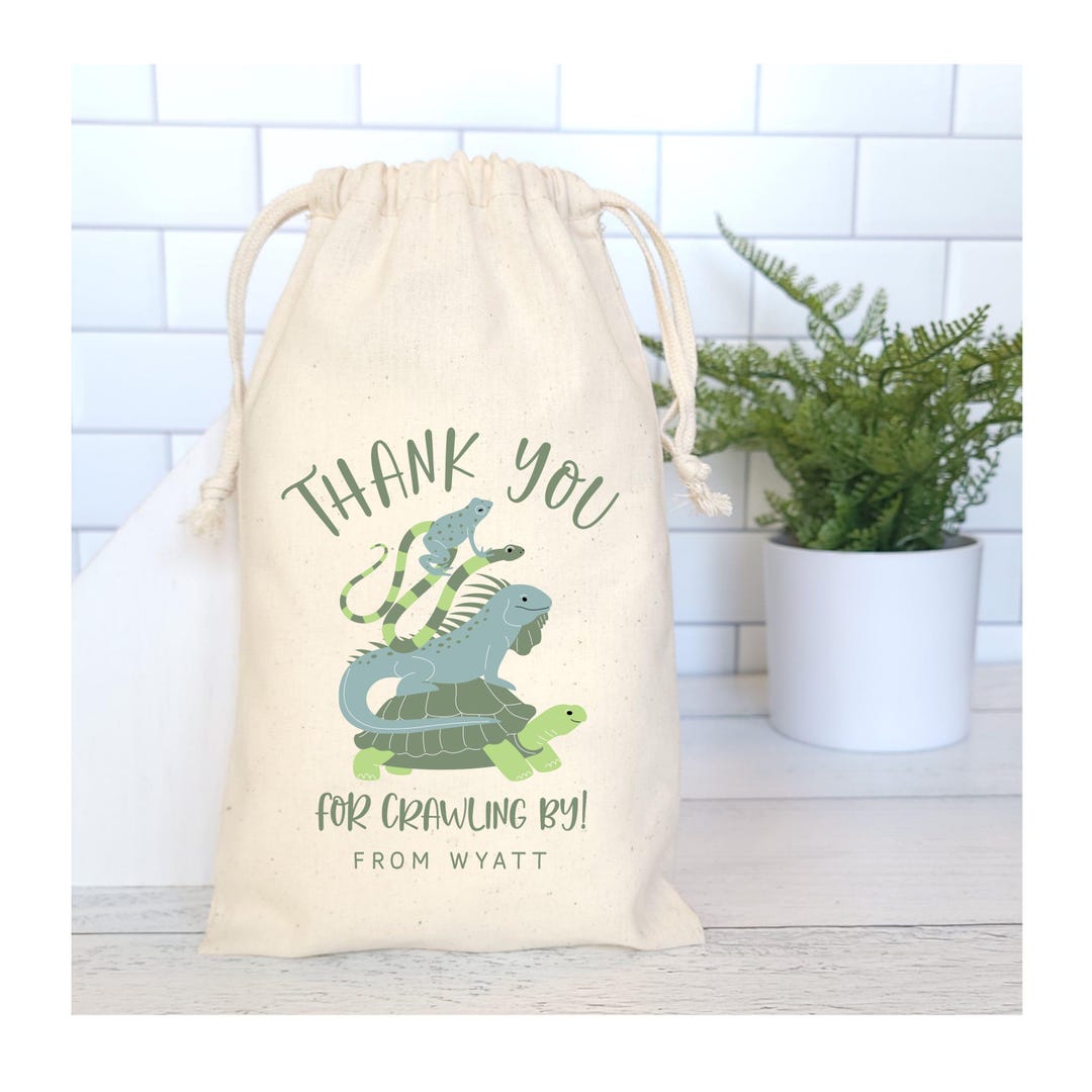 Reptile Goodie Bags, Custom Reptile Favor Bags, Frog Bags, Turtle Favor ...