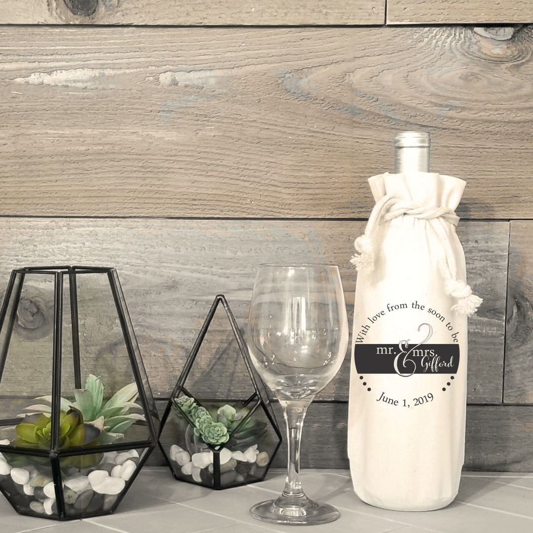 Mariage MERCI Wine Favor Bag Sacs Favor personnalisés - Etsy France