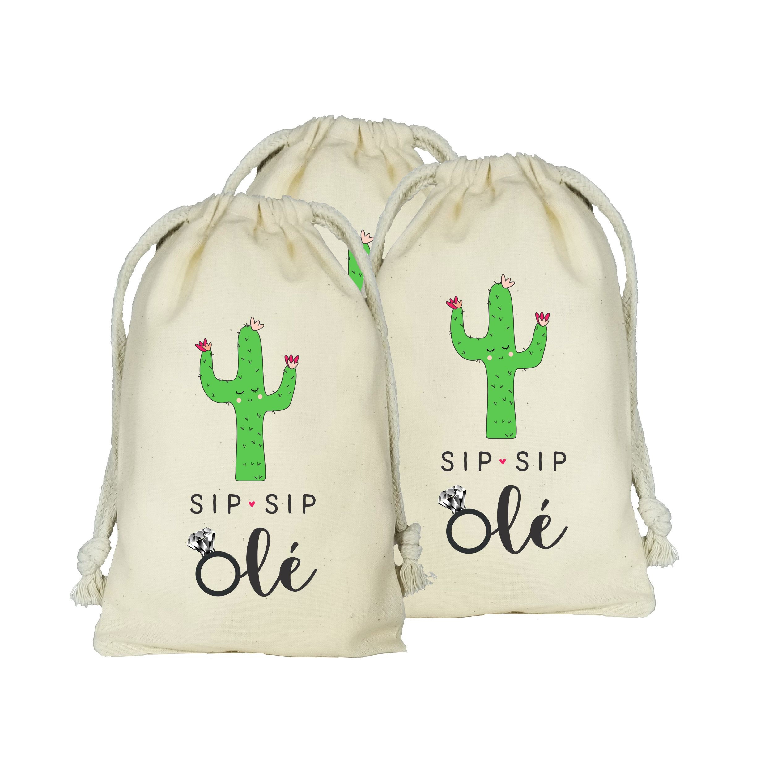 Sip Sip Ole Engagement Favor Bags Fiesta Theme Bachelorette | Etsy