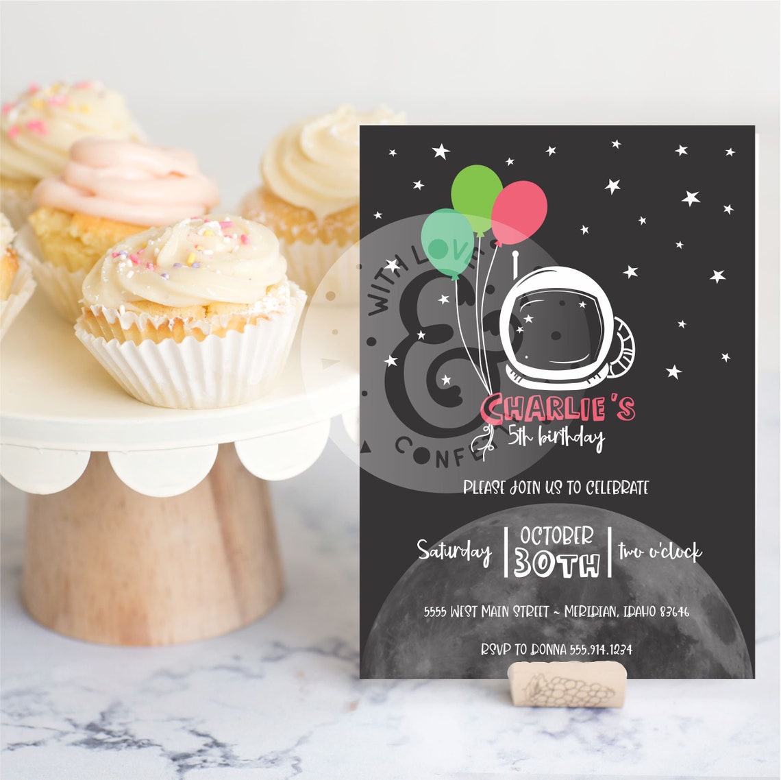 ASTRONAUT Printable Party Invitations I Design You Print | Etsy