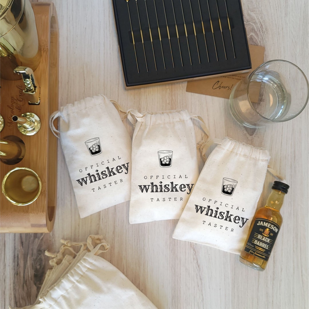 Whiskey Favor Bags, Whiskey Taster Favors, Personalized Bachelor Party ...