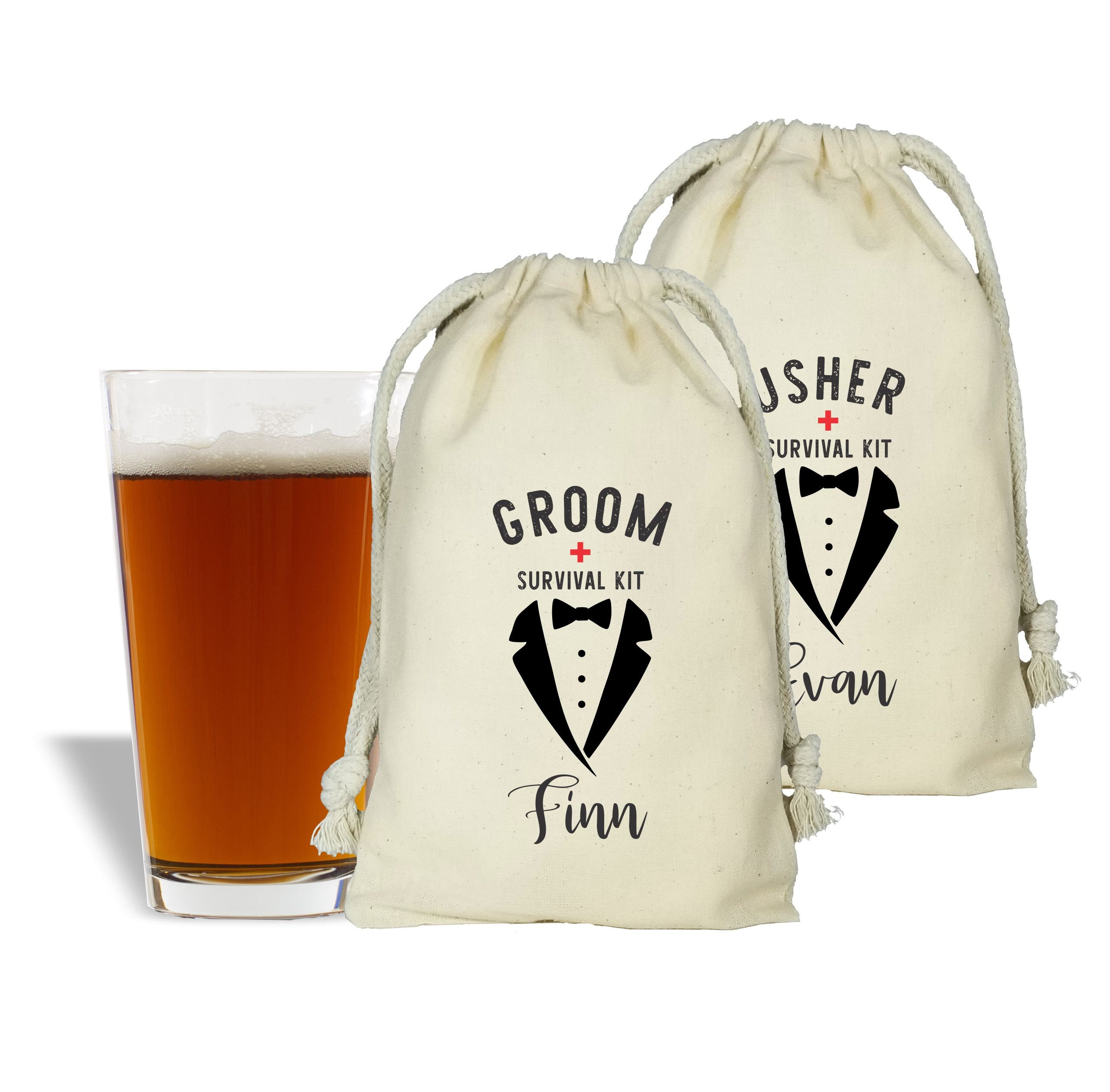 Groomsman Gift Groom Survival Kit Wedding Party Favors Set | Etsy