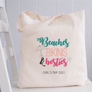 Beach Tote Bag, Girls Trip Tote, Custom Tote, Girls Trip Beach Bag ...