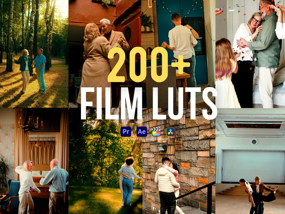 200+ Mega Bundle Cinematic Luts Collection | Color Grading, Film Video ...