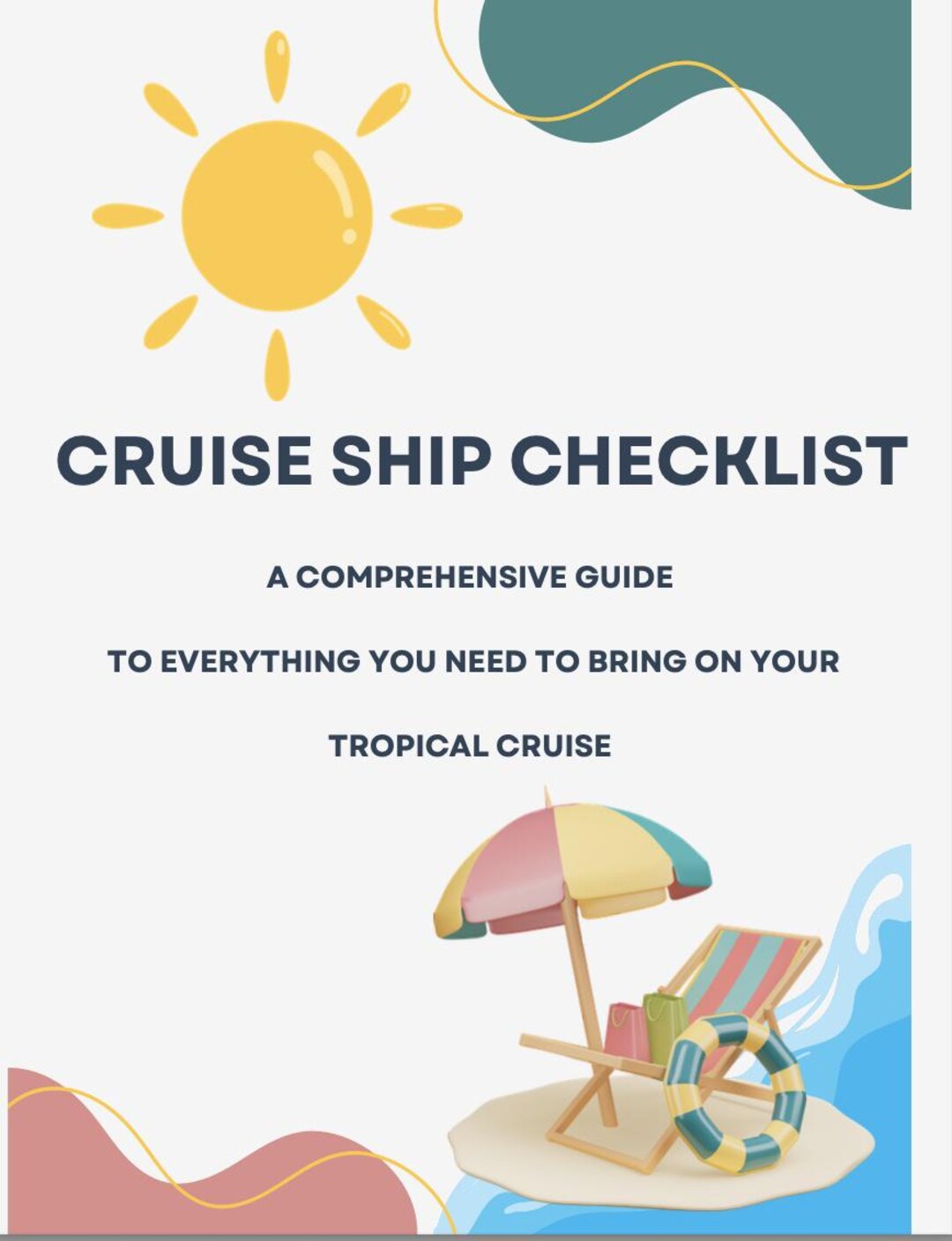 ULTIMATE CRUISE SHIP Packing List---a 6 Page Guide - Etsy UK