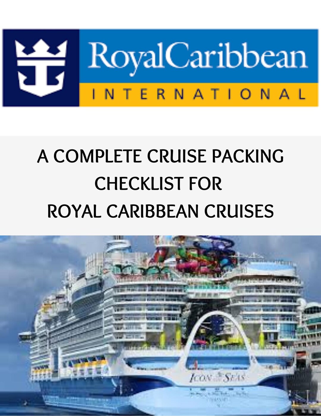 Cruise Ship COMPLETE Packing List - Etsy