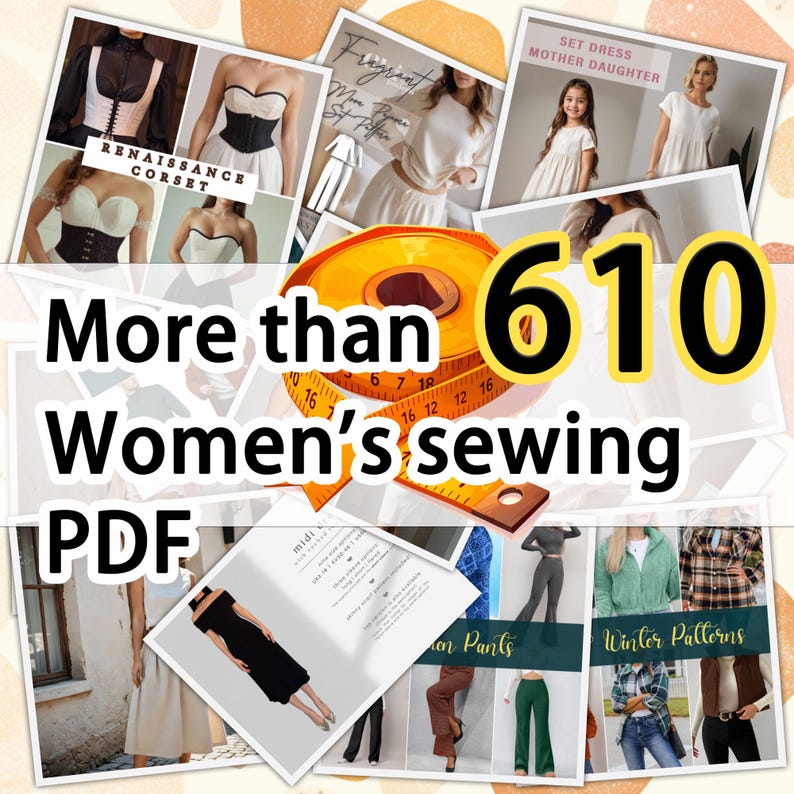 610+women PDF Pattern PDF Sewing Pattern Dress Sewing Pattern Women ...