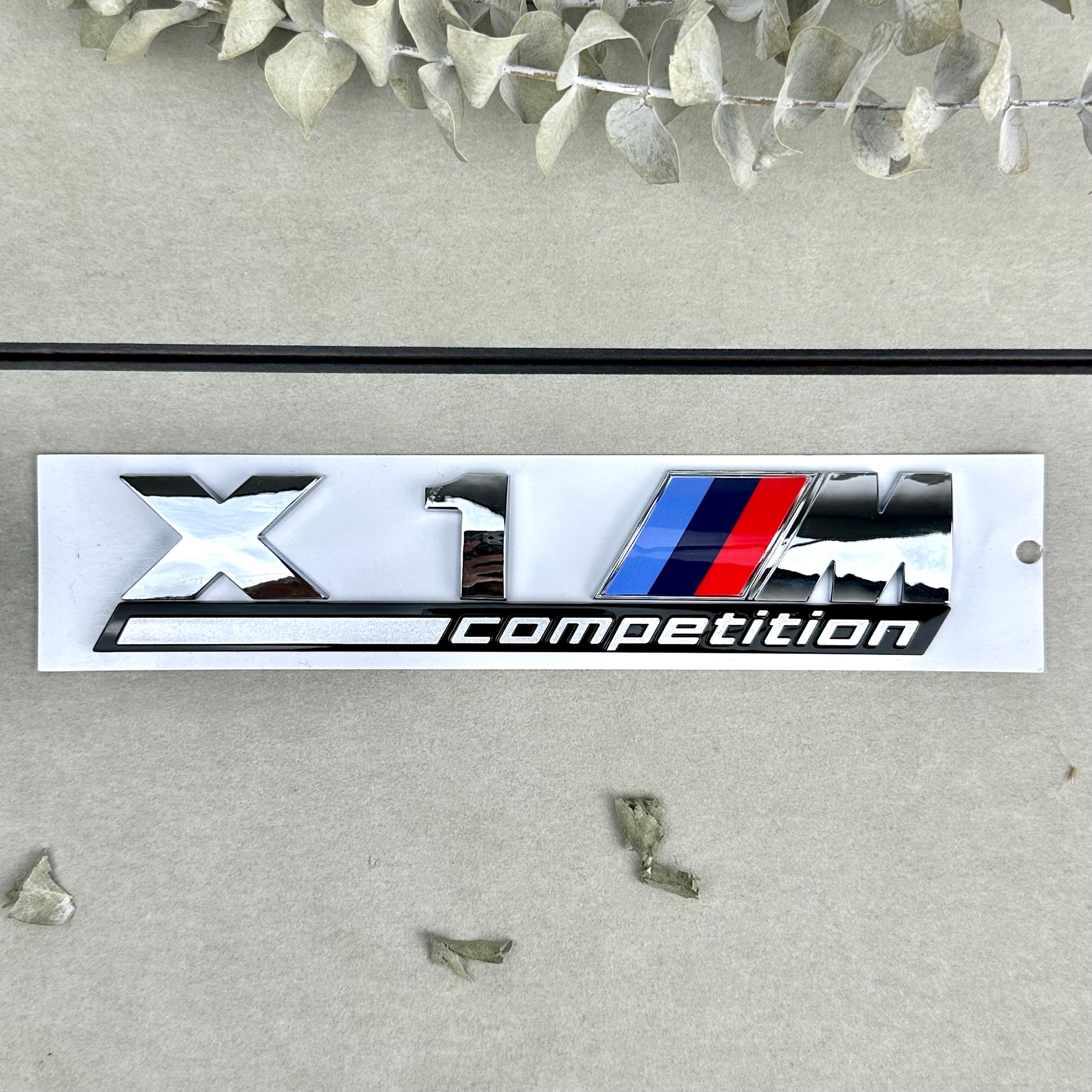 BMW Badge Metal Glossy Sticker for BMW M Thunder Edition Decal X1M X3M ...
