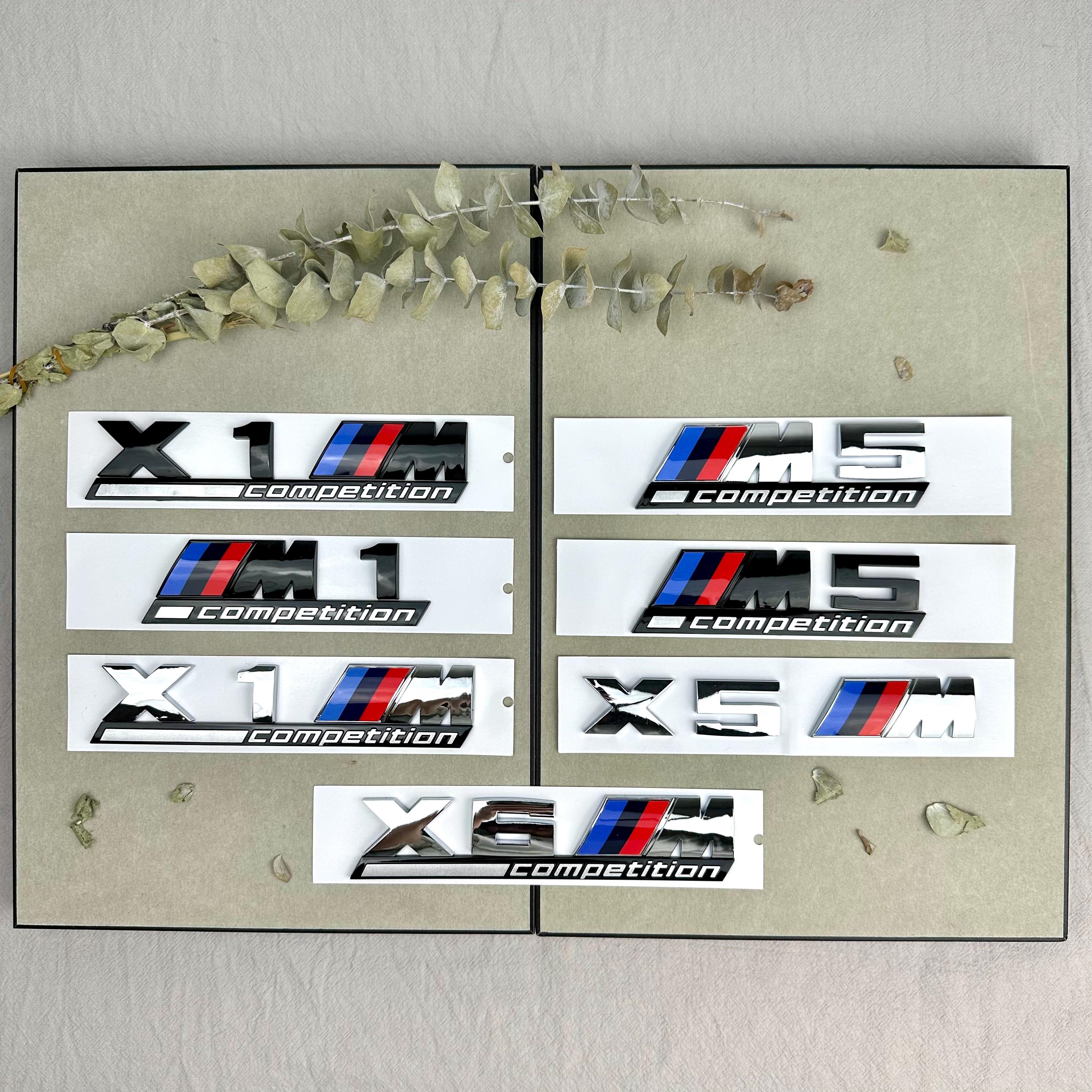 BMW Badge Metal Glossy Sticker for BMW M Thunder Edition Decal X1M X3M ...