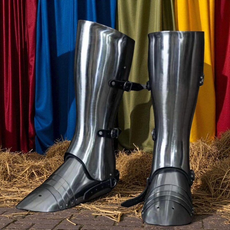 Medieval Full Steel Leg Armor – Handmade Gothic Plate Leg Guards With ...