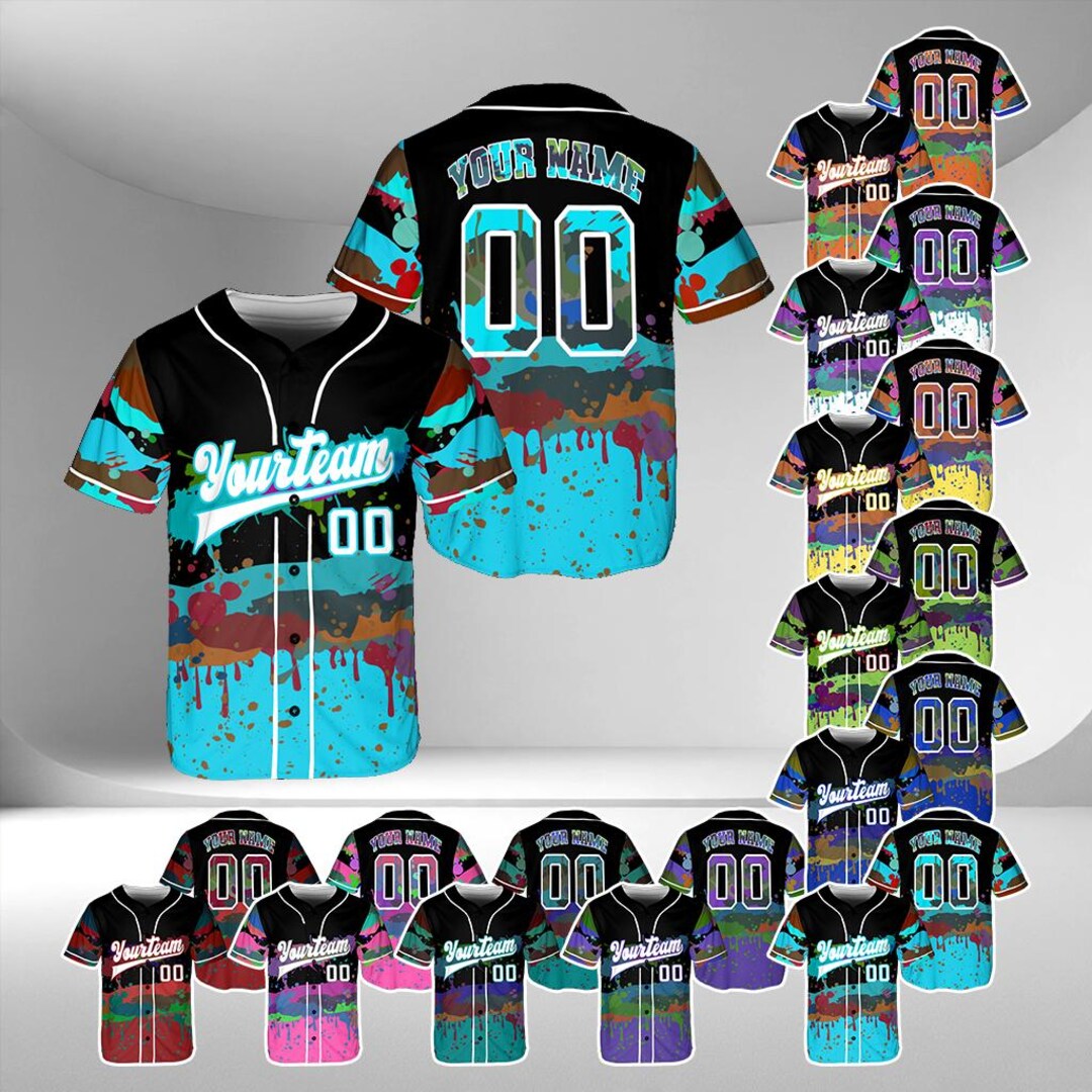 Graffiti Drip Paint Street Style Custom Personalized Giant Baseball ...