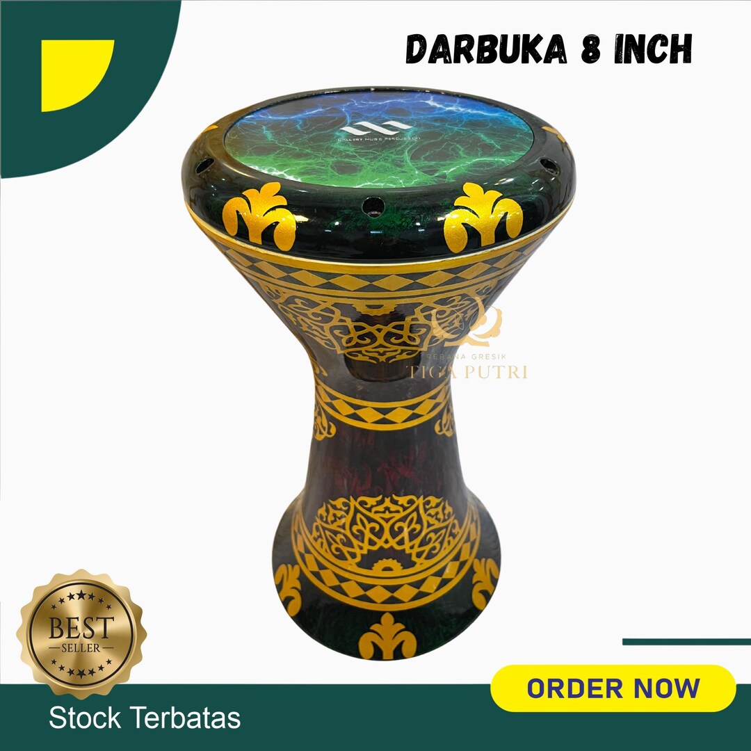 8 Inch Darbuka Drum – Arabic Goblet Doumbek – Handcrafted Percussion ...