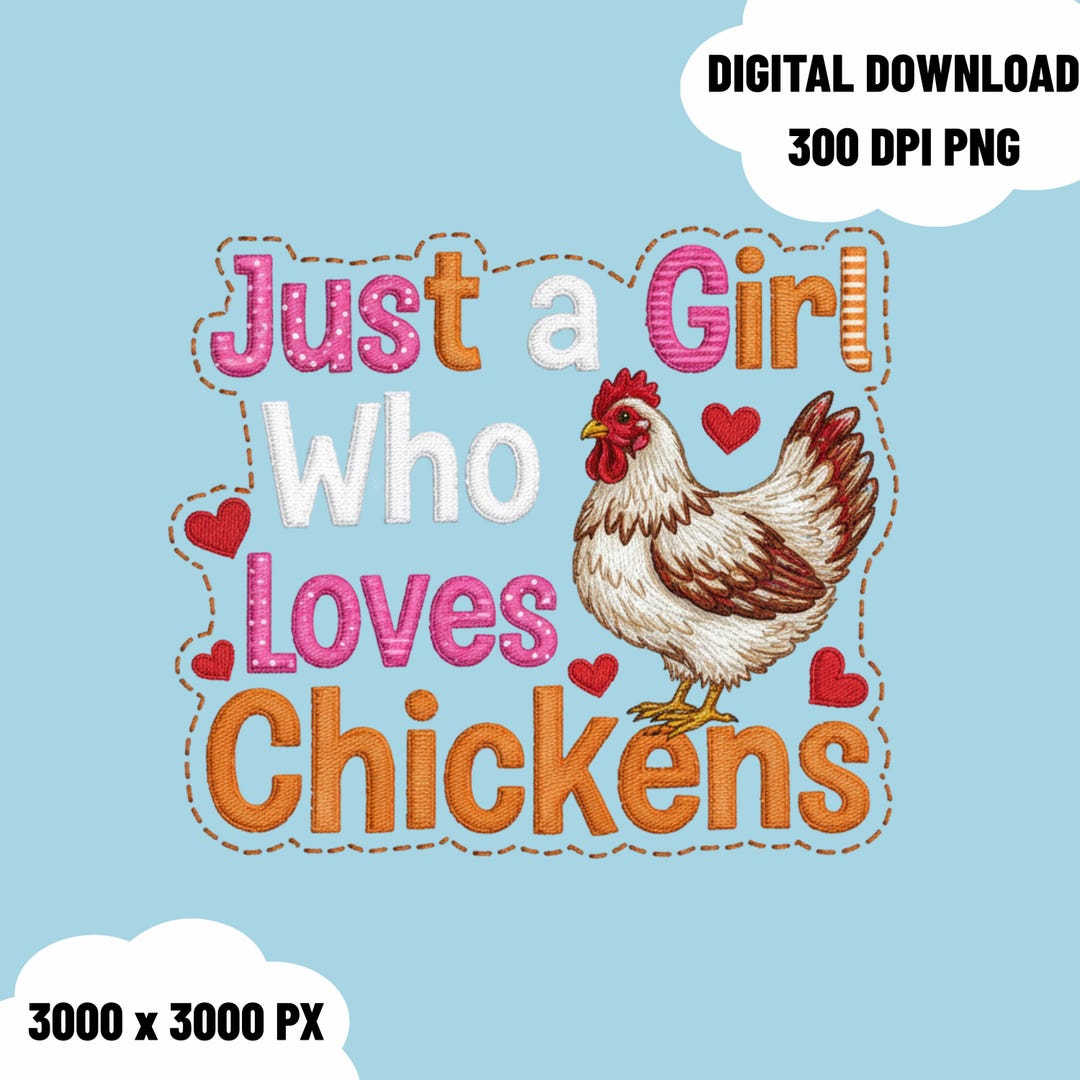 Funny Chicken Farm Animal PNG Chicken Lover PNG Country Girl PNG Farm ...